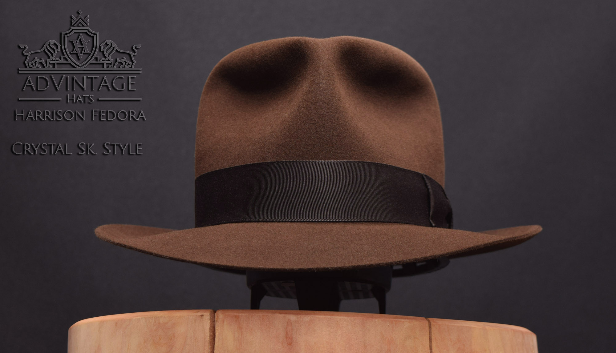 Harrison Fedora Indiana Jones Hat No. III - 100% Rabbit fur felt colour ...