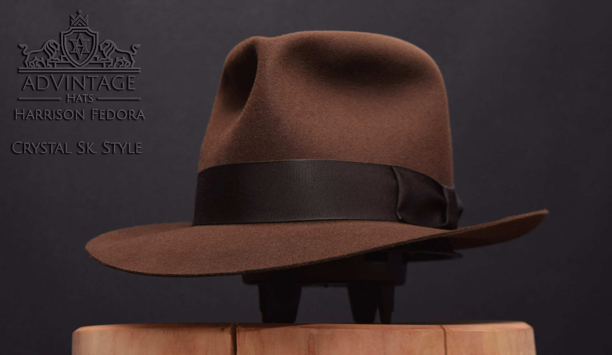 Harrison Fedora Indiana Jones Hat No. III - 100% Rabbit fur felt colour ...