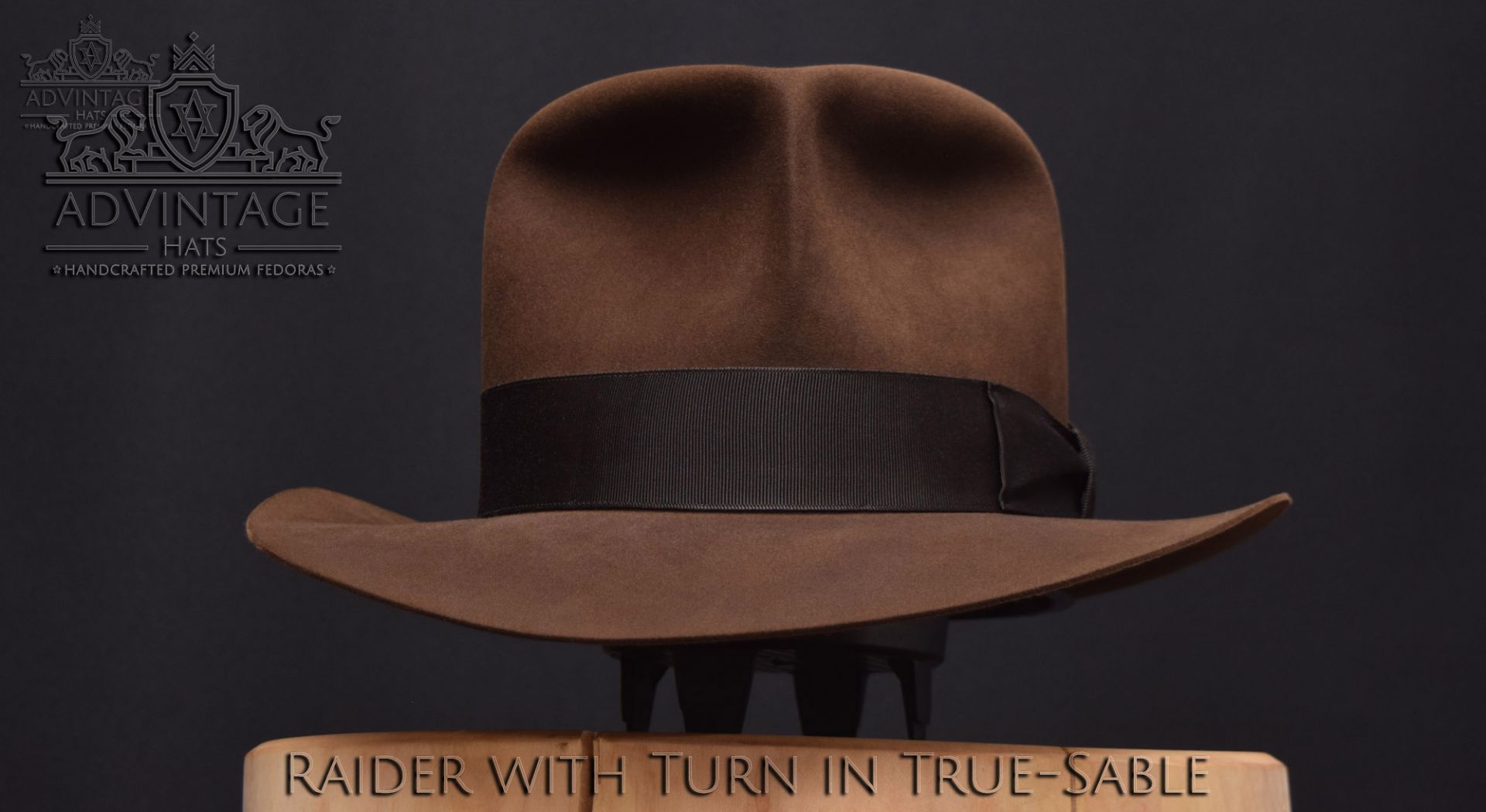 Raider Fedora Hat - 100% beaver felt (100x)
