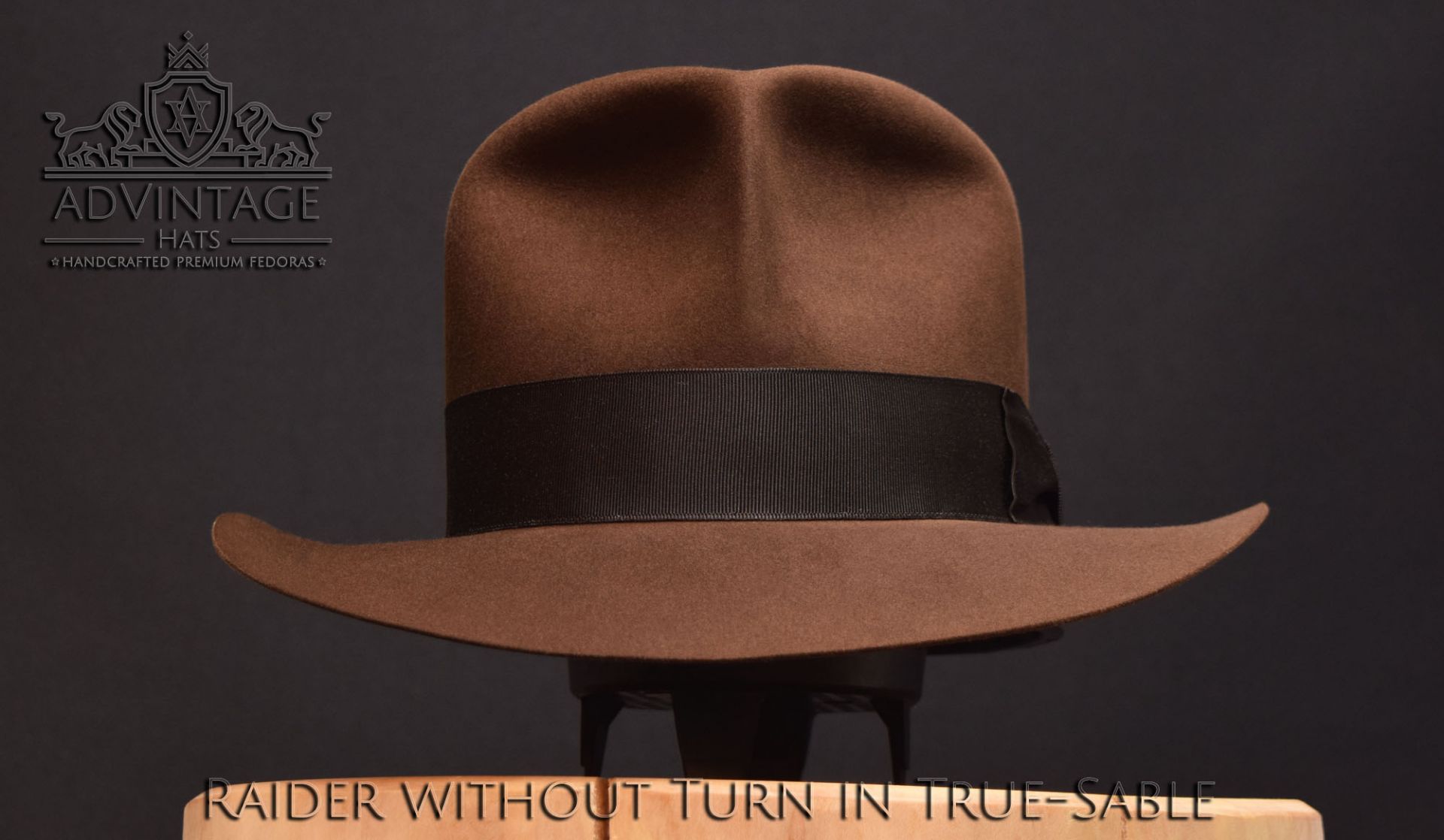 Raider Fedora Hat - 100% beaver felt (100x)