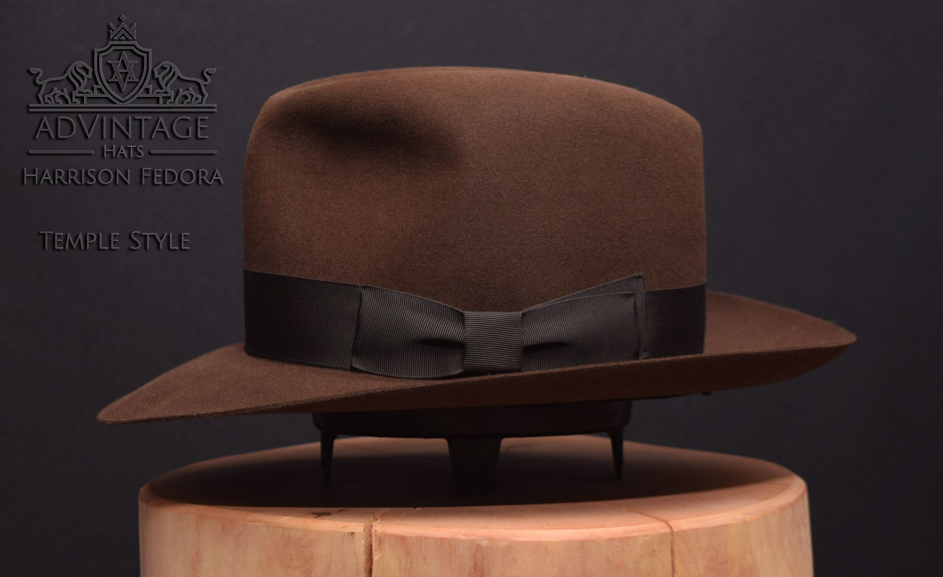 Harrison Fedora Indiana Jones Hat No. III - 100% Rabbit fur felt colour ...
