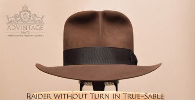 Raider Fedora Hat - 100% beaver felt (100x)