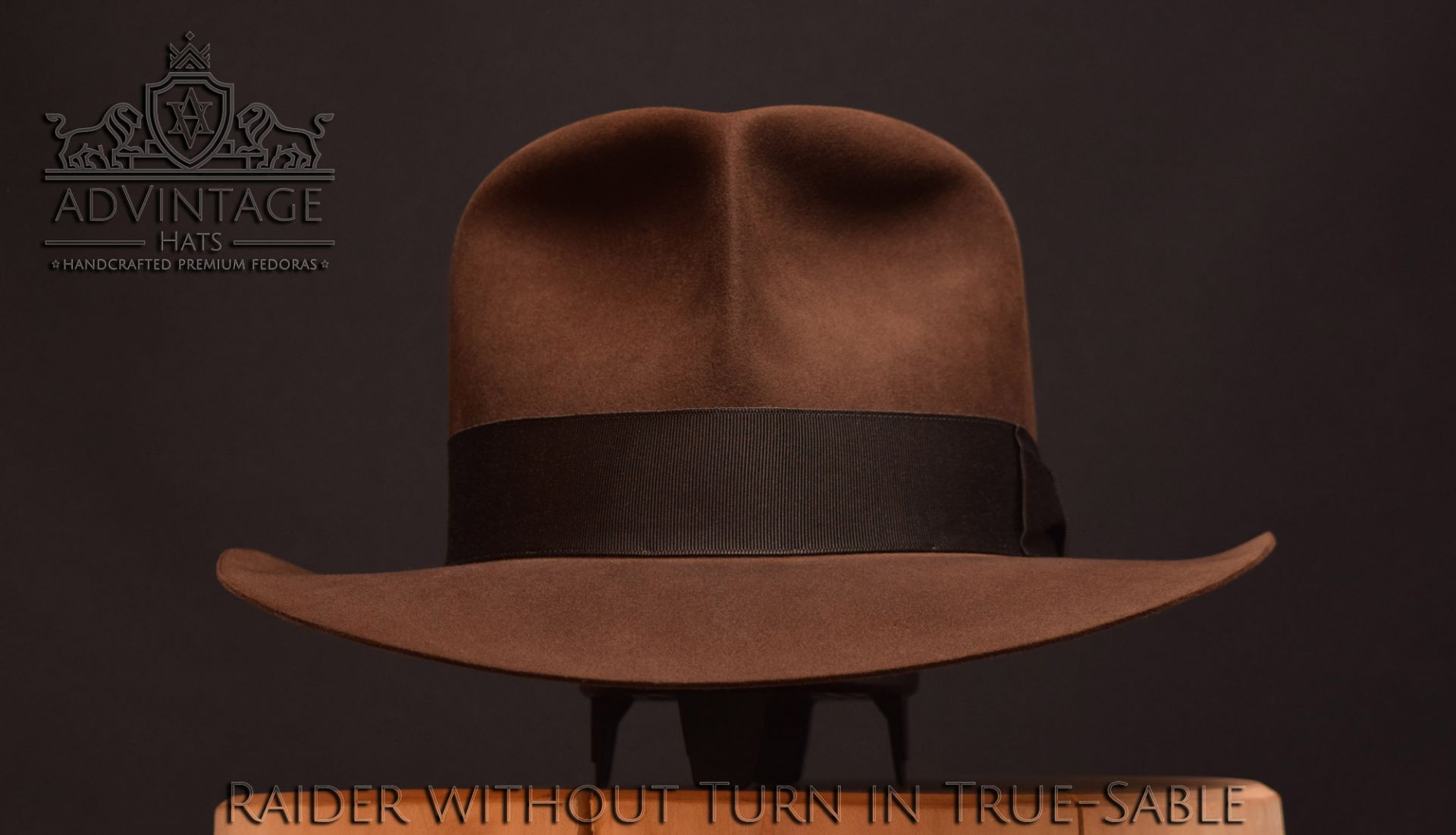 Raider Fedora Hat - 100% beaver felt (100x)