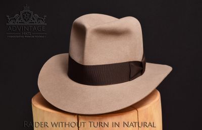 Raider Fedora Hat - 100% beaver felt (100x)