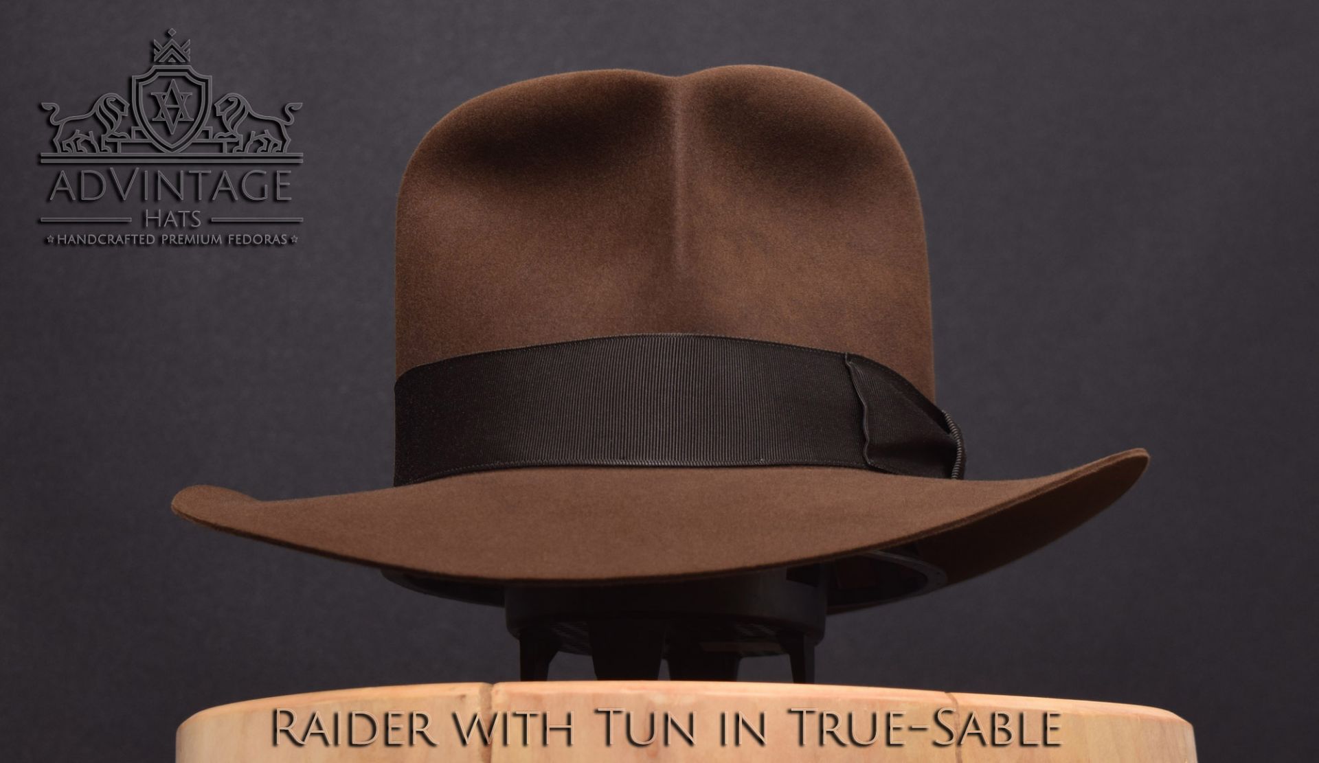 Raider Fedora Hat - 100% beaver felt (100x)