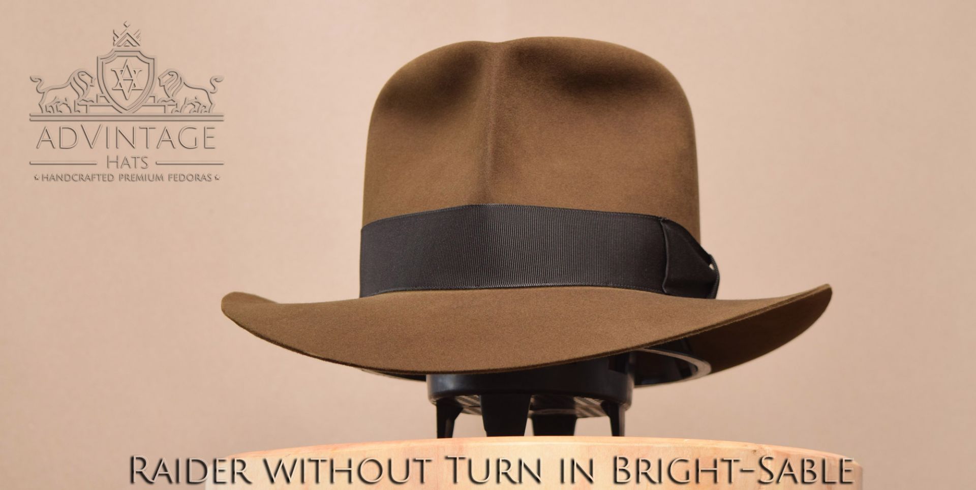 Raider Fedora Hat - 100% beaver felt (100x)