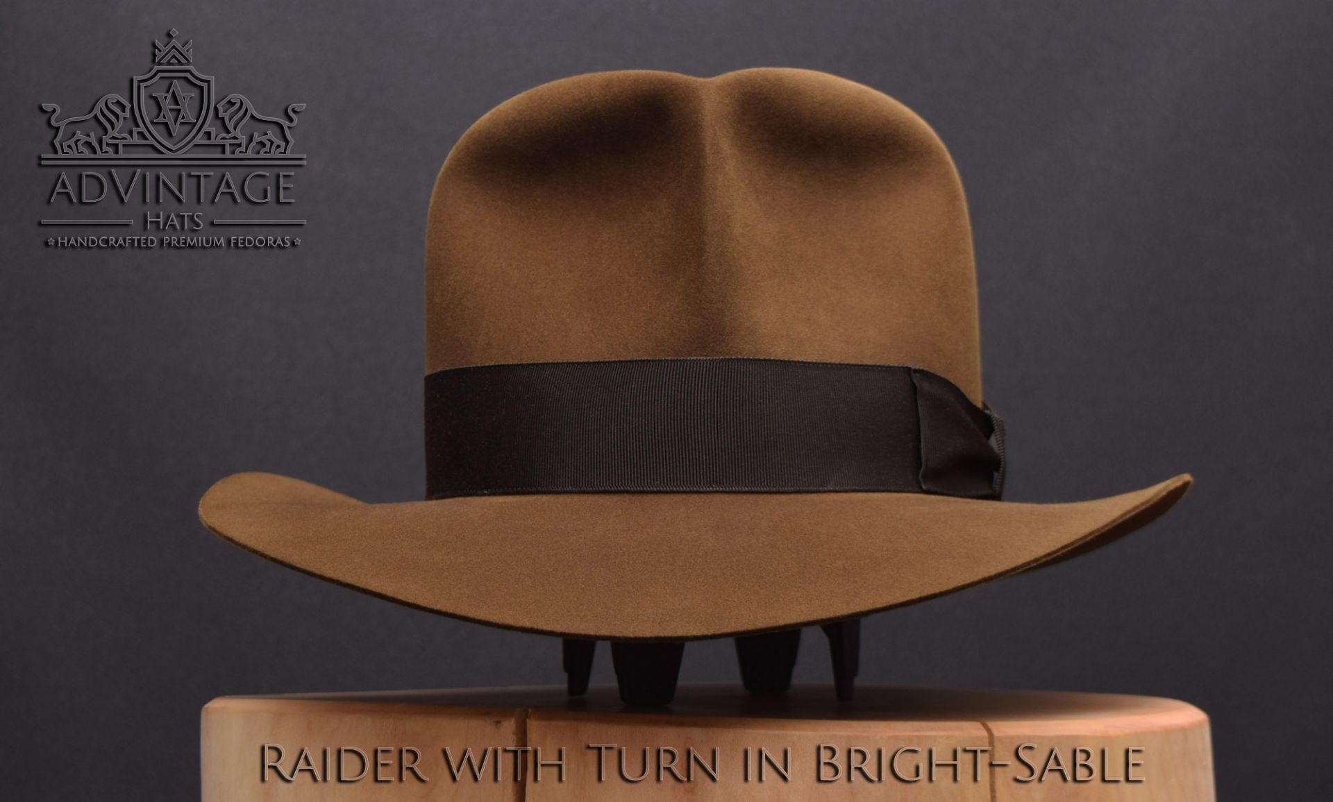 Raider Fedora Hat - 100% beaver felt (100x)