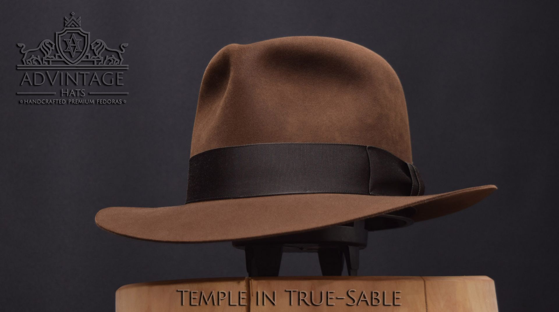 Temple Fedora hat by adVintage Fedora
