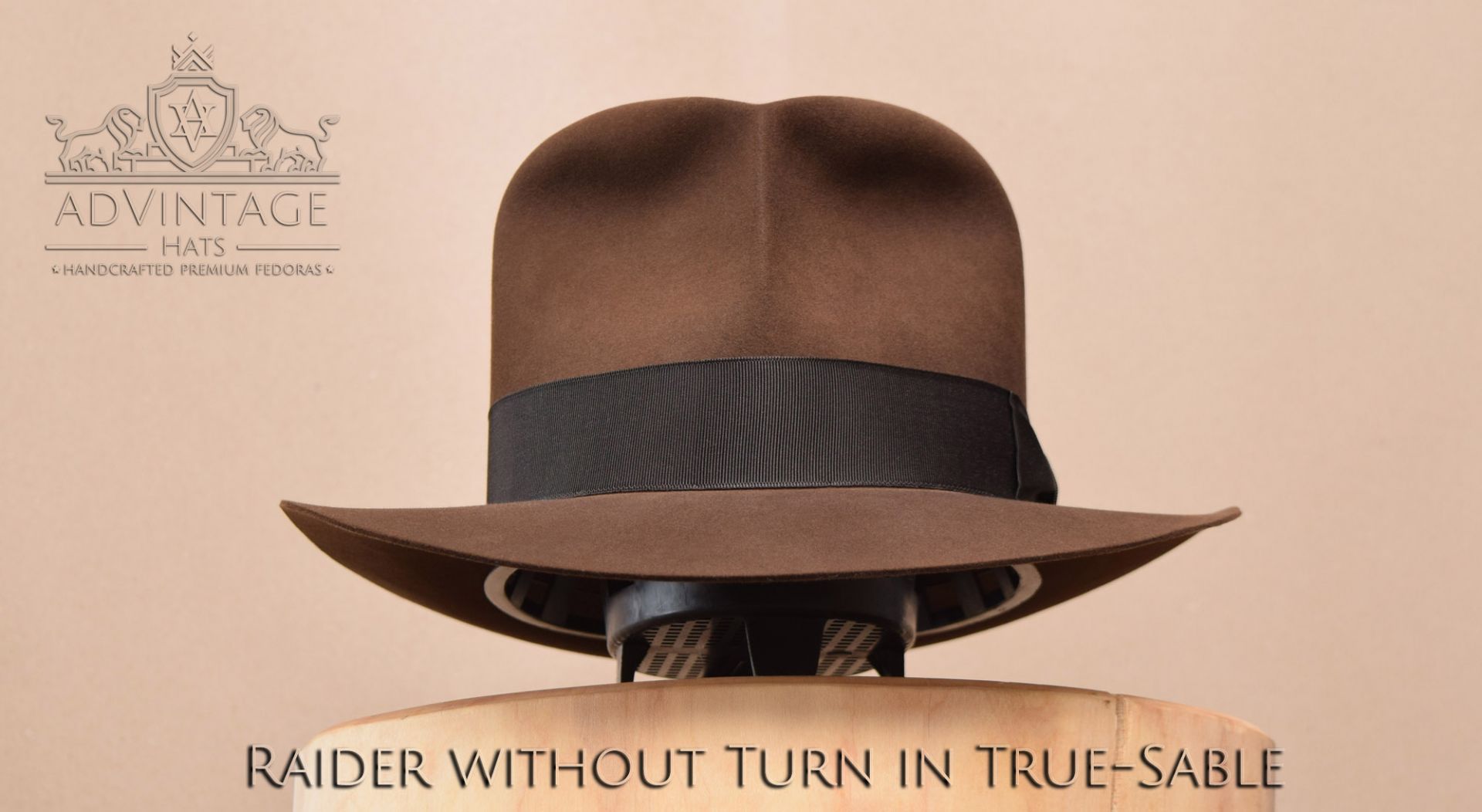 Raider Fedora Hat - 100% beaver felt (100x)