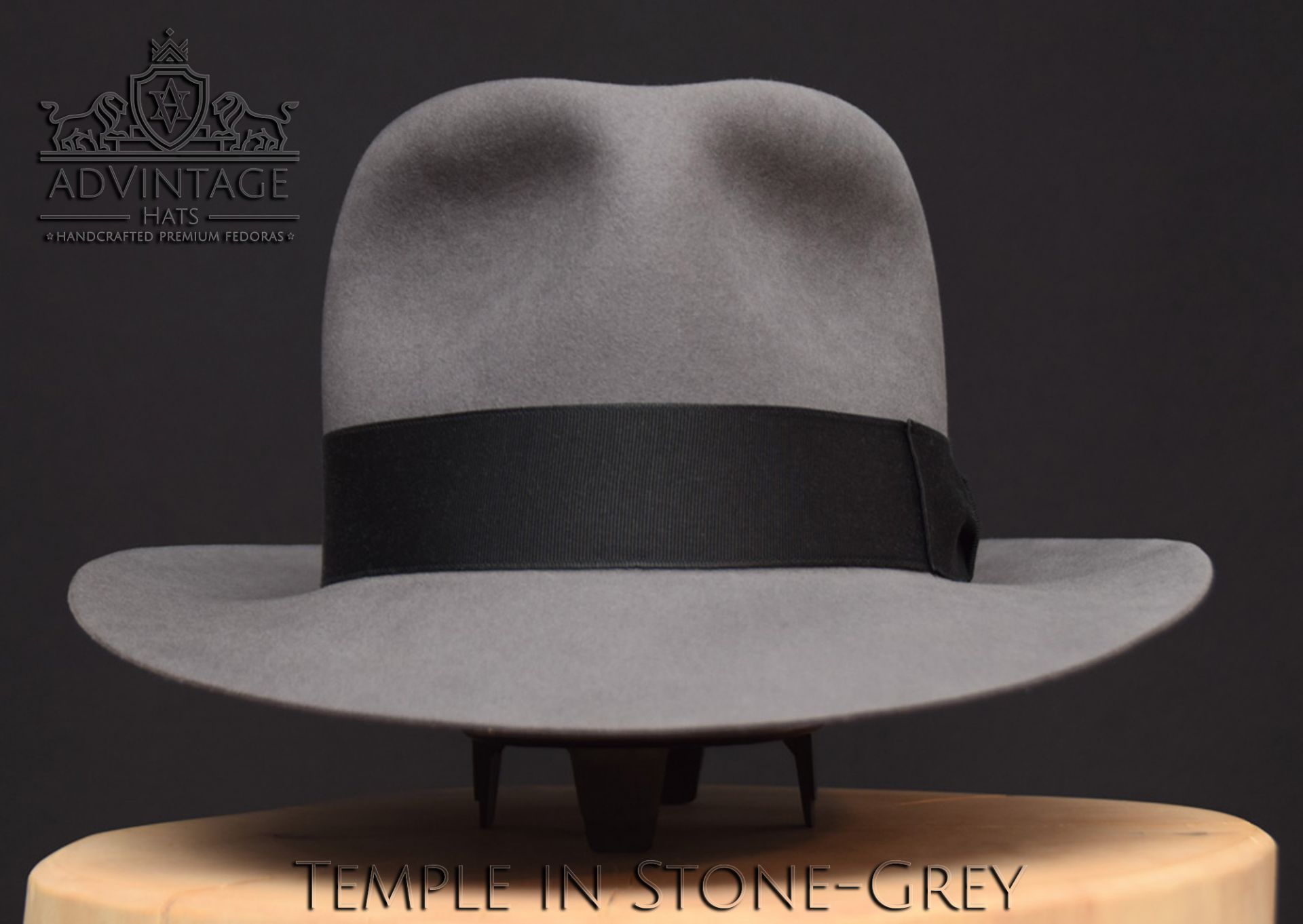 Temple Fedora hat by adVintage Fedora