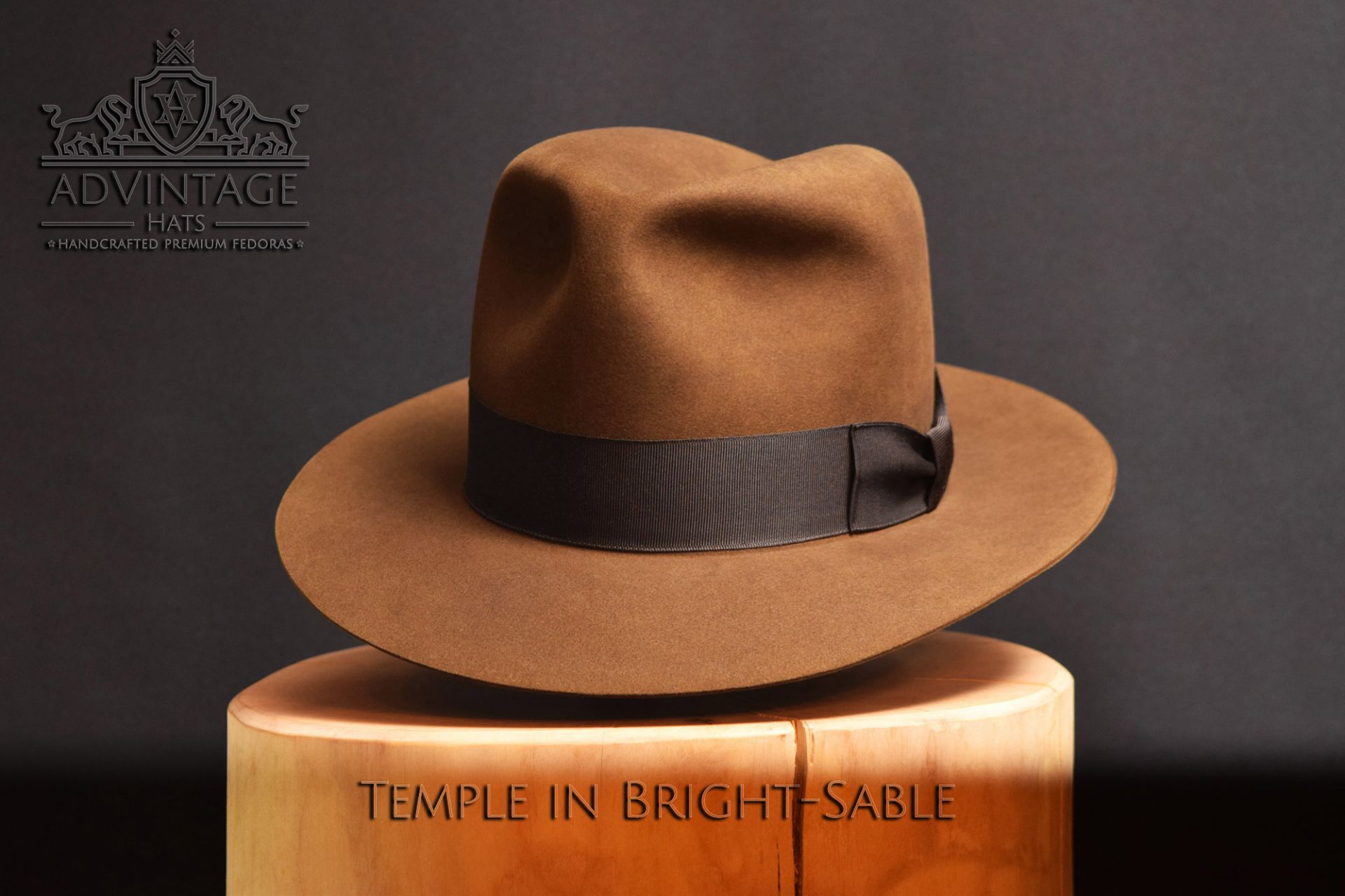 Temple Fedora hat by adVintage Fedora