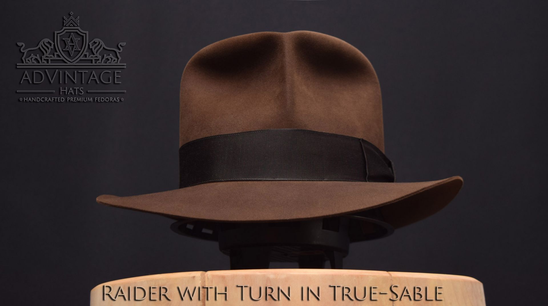 Raider Fedora Hat - 100% beaver felt (100x)