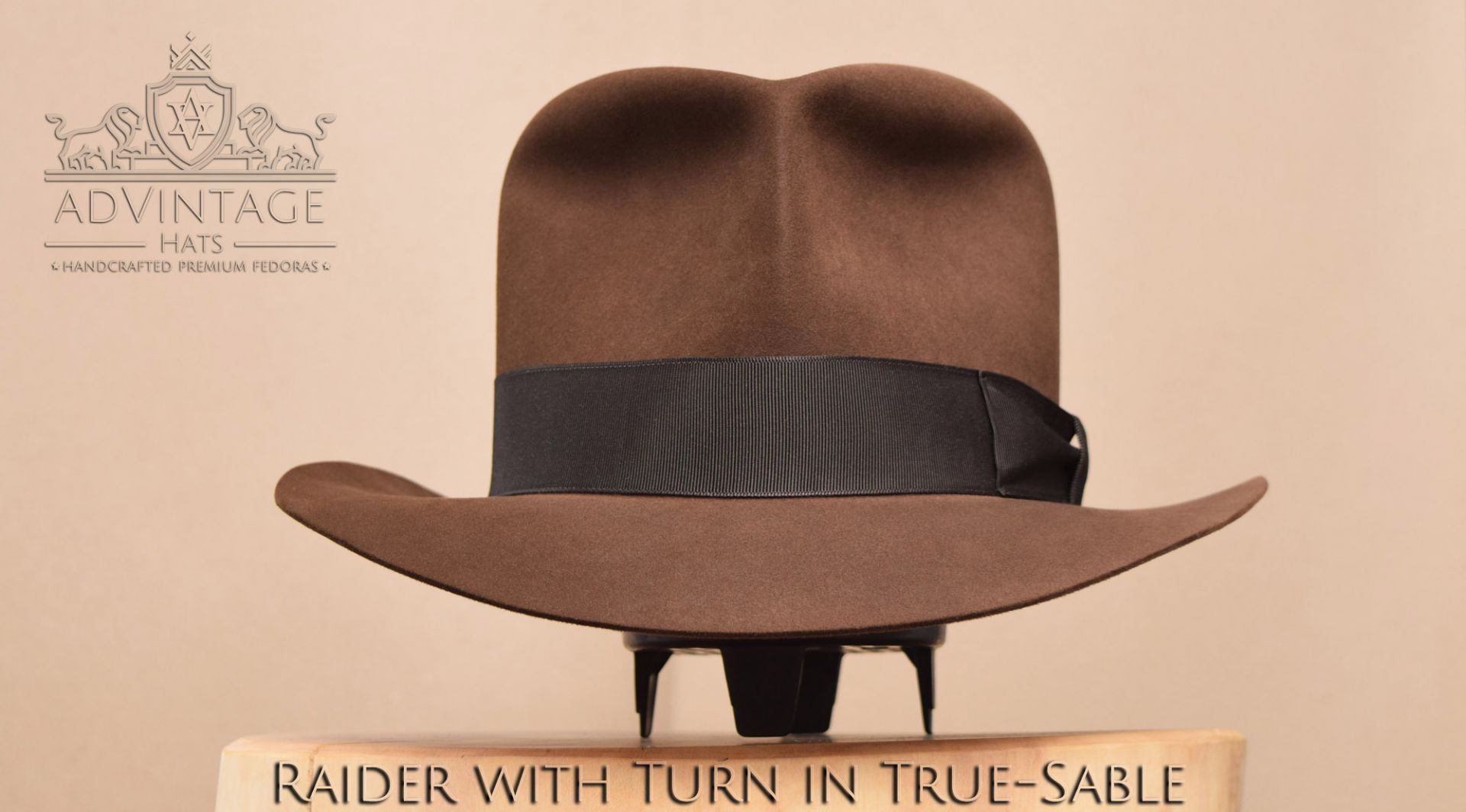 Raider Fedora Hat - 100% beaver felt (100x)